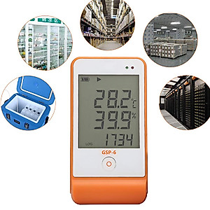 Cold Chain Transportation Temperature and Humidity Monitor, USB Temperature and Humidity Data Logger Supports 16000 Sets of Data