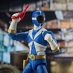 Power Rangers Lightning Collection Lightspeed Rescue Blue Ranger 6-Inch Premium Collectible Action Figure Toy with Accessories, Kids Ages 4 and Up