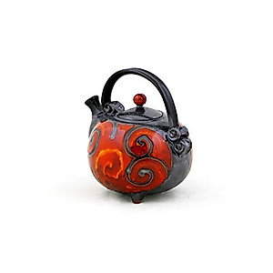 Handmade Pottery Teapot, Red and Black Serving Teapot, Stoneware Teapot, Kitchen decor, Handmade teapot, Pottery kettle, Tri Ushi