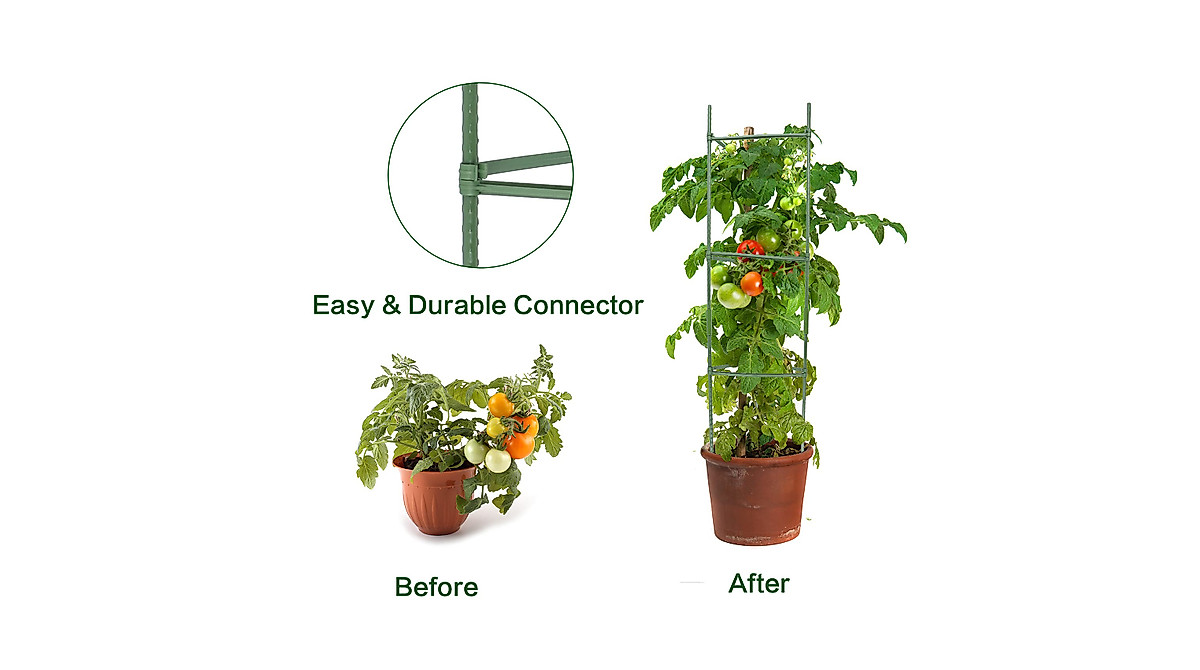 30PCS Tomato Cage Stake Arms | Expandable Trellis Connectors
