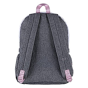 Levi's Unisex-Adults Classic Logo Backpack, Grey/Pink, One Size