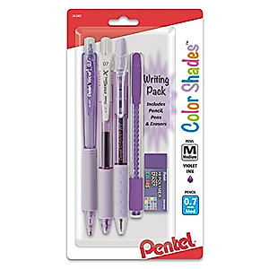 Pentel Color Shades Writing Pack - Pastel Violet (BLBKALZBPV)