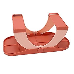 Qinlorgo Shoe Slots Organizer, Space Saving Shoe Stacker Double Layer Practical Handy for Home for Apartment (Orange)
