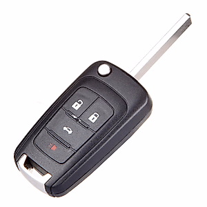 ZENITHIKE Replacement Keyless Entry for Smart Proximity Remote Key Fob Uncut Ignition Keyless 4 Buttons 10 11 12 13 14 15 16 for Chevy for Camaro for Cruze for Equinox for Malibu X 1 Ship from USA