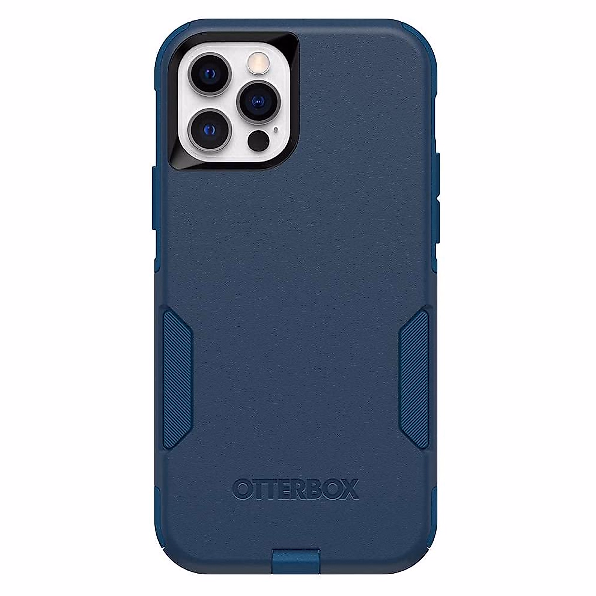 OtterBox iPhone 12 & iPhone 12 Pro Commuter Series Case - BESPOKE WAY (BLAZER BLUE/STORMY SEAS BLUE), slim & tough, pocket-friendly, with port protection