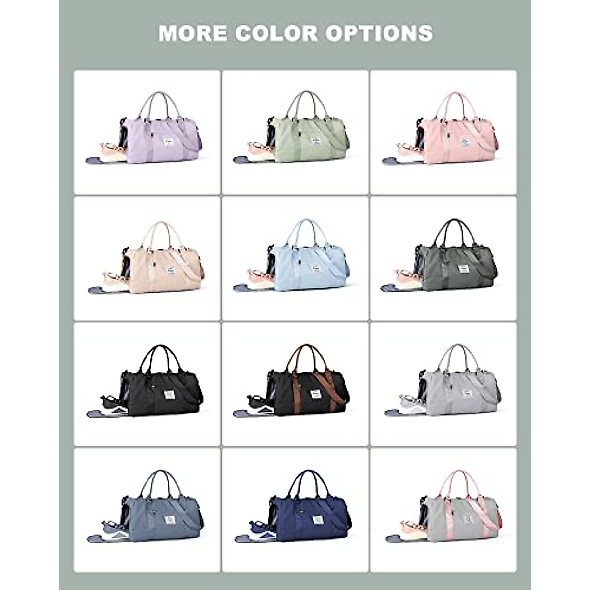 Gym Bag Womens Mens with Shoes Compartment and Wet Pocket,Travel Duffel Bag for Plane,Sport Gym Tote Bags Swimming Yoga,Waterproof Weekend Overnight Carry on Bag Hospital Holdalls