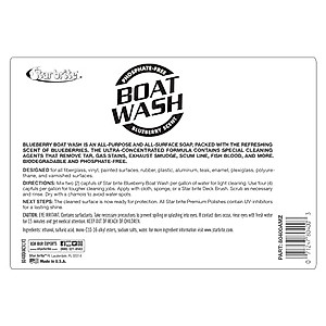 STAR BRITE Concentrated Boat Wash - Biodegradable, Phosphate-Free, Heavy-Duty Boat Soap for All Marine Surfaces - 1 Gallon (080400N)