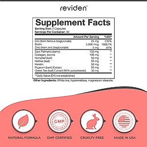 DHT Blocker for Hair Growth with Saw Palmetto Biotin Keratin Collagen for Hair Skin and Nails Vitamins for Women Hair Regrowth for Men Hair Growth Supplement Hair Loss Treatment for Men & Women