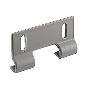 Slide-Co 193659 Shower Door Bottom Hook Guide, 2 In. Hole Center Spacing, Plastic Construction, Gray in Color (2 Pack)