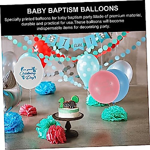 Abaodam Pink Balloons 80 Pcs balloon pink decor blue decor kids decor garland decor pink ballons baby baptism decorations christening day party supplies emulsion boy wreath Blue Balloons