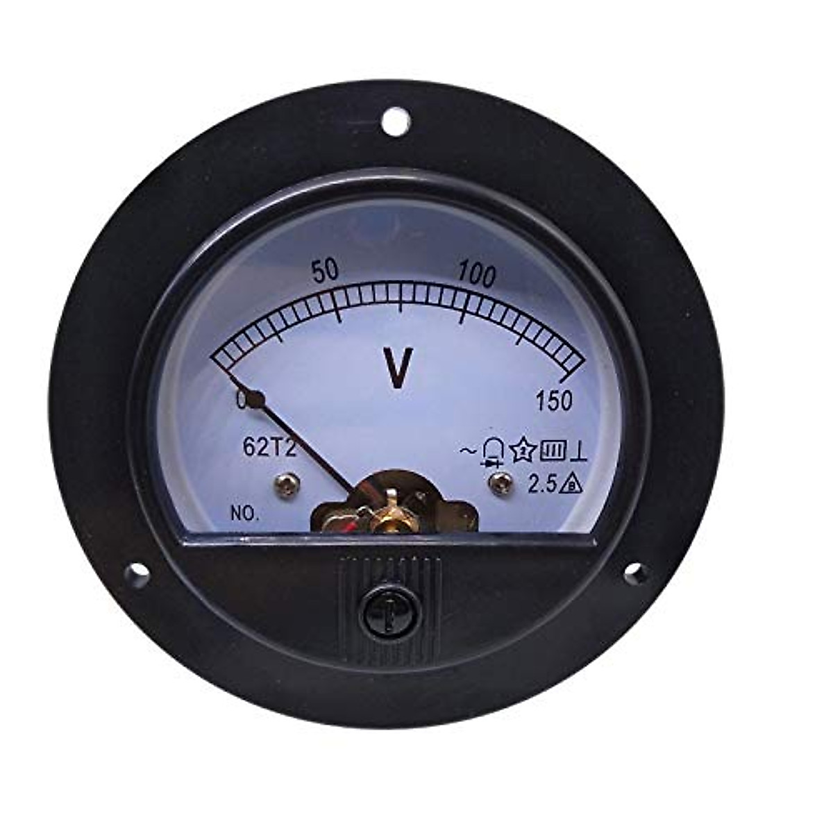 AC 0~150V Round Analog Volt Pointer Needle Panel Meter Voltmeter
