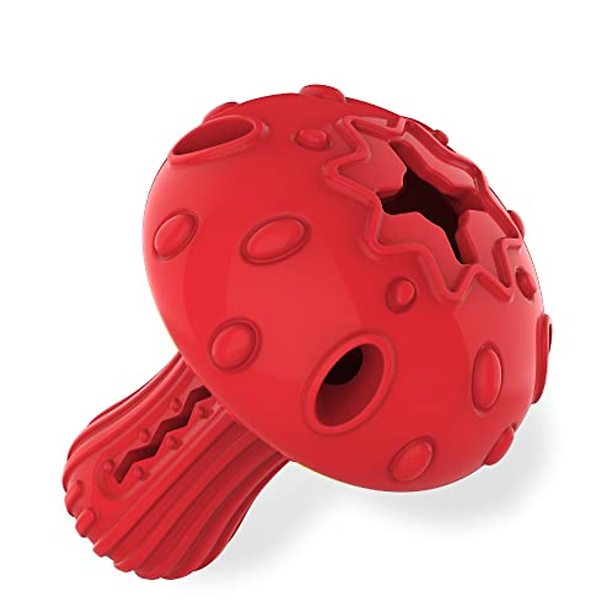 SCHITEC Dog Chew Toy for Large & Medium Dogs, Rubber Treat Dispensing Toy for Aggressive Chewers, Interactive Slow Feeder Tough Puzzle Toys Teeth Cleaning