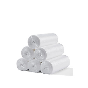 TYPLASTICS Trash Can Liner - Wholesale 1000 Count Garbage bags on Perforated Roll 7-10 Gallon Multipurpose for Office Bathrooms Business Home Commercial and industrial needs 24" x 24"