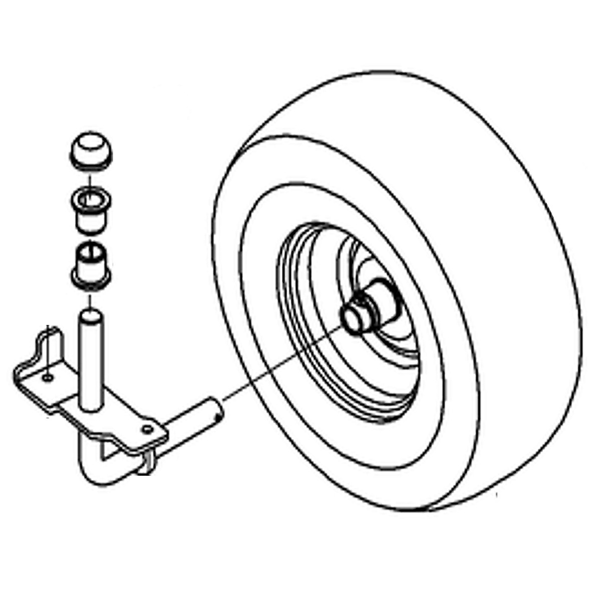 HD Switch 726-0341 741-0660A 926-0341 Steering Spindle Caster Bushing Rebuild Kit fits Troy-Bilt MTD Craftsman White Yard-Man Ryobi TroyBilt Huskee Yard Machine