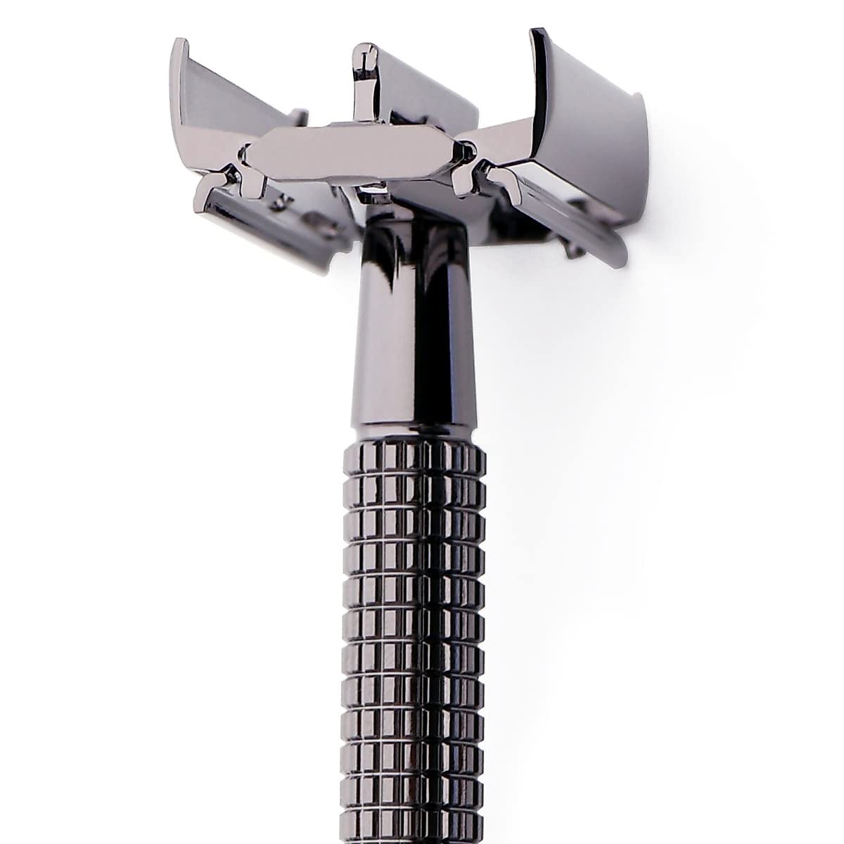 WEISHI Safety Razor Double Edge Nostalgic Long Handle Butterfly Open Razor