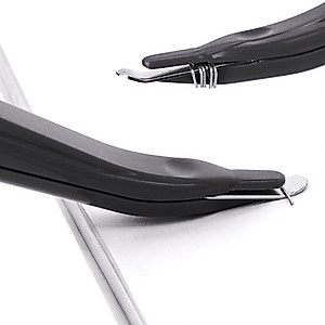 ZZTX 3 PCS Professional Magnetic Staple Remover Puller Rubberized Staples Remover Staple Removal Tool for School Office Home Black