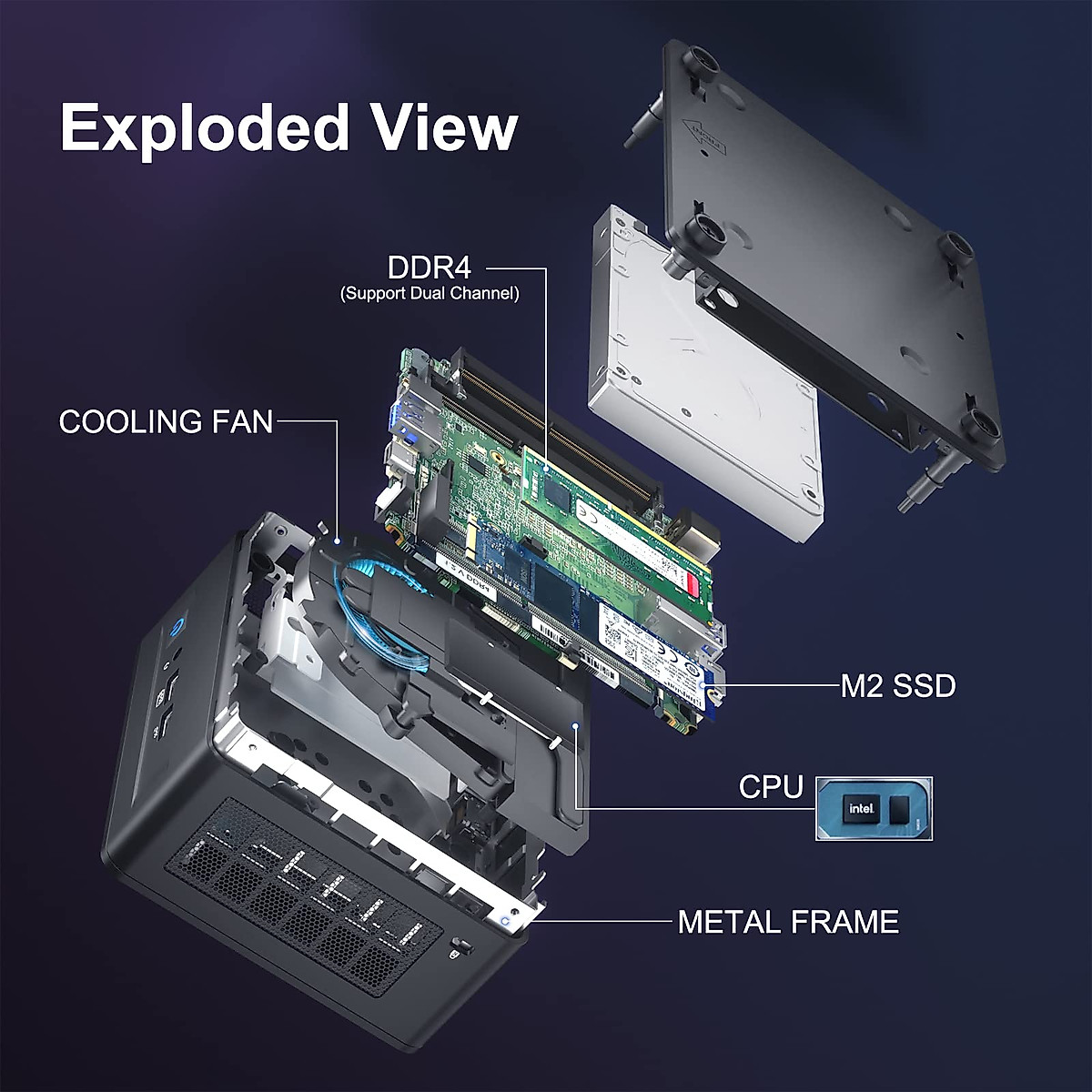 Intel NUC 13 Pro, Arena Canyon NUC13ANHi7 Mini PC with Core i7-1360P Processor, Intel Iris Xe Graphics, 32GB RAM&1TB NVMe SSD (12C/16T/18M Cache,Up to 5.0GHz) Support 8K/WiFi6E/BT5.3-Win11 Pro