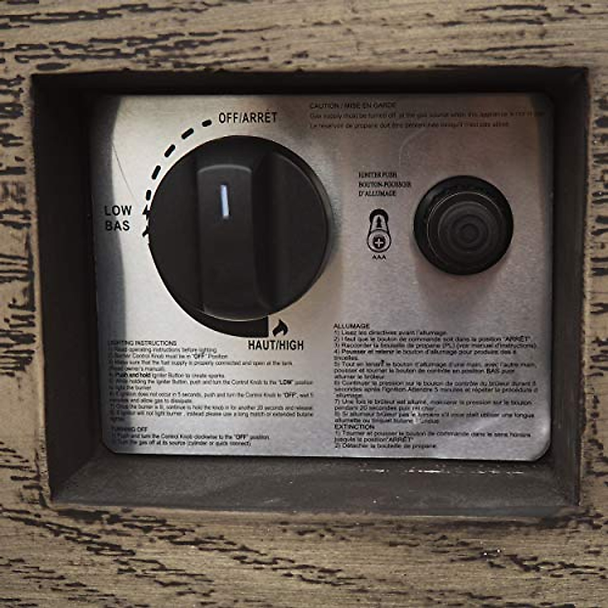 Christopher Knight Home Senoia Outdoor FIRE Pit, Wood Pattern Brown