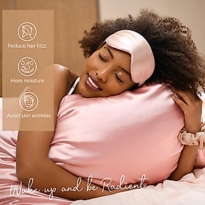 Yanibest Satin Pillowcase, Silk Pillow Cases for Hair and Skin with Zipper, Queen Pillow Cases Set of 2 for 20"x30", Exquisite Packaging for Women Men