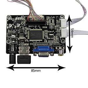 VSDISPLAY 12.3" 12.3 Inch 1920X720 LCD Screen HSD123KPW2-D10 with HD MI VGA AV LCD Controller Board KYV-N5 V3