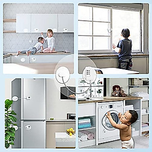 Refrigerator Lock Combination AOSITE 4 Pack Fridge Locks for Adults Mini Fridge Locks for Kids Refrigerator Adhesive Lock Freezer Door Lock Child Safe Keyless Digital Refrigerator Lock Childproof
