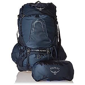 Osprey Atmos AG 50 Men's Backpacking Backpack, Unity Blue , Large