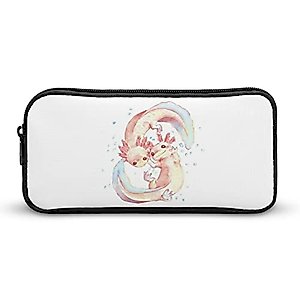 Adorable Axolotl Pencil Case Makeup Bag Big Capacity Pouch Organizer for Office College