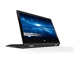 Gateway Newest Touchscreen 11.6 HD 2-in-1 Convertible Laptop in Black Intel N4020 4GB RAM 64GB SSD Mini-HDMI Webcam Hugo Tech Mart Pen Windows 11 S (Renewed)