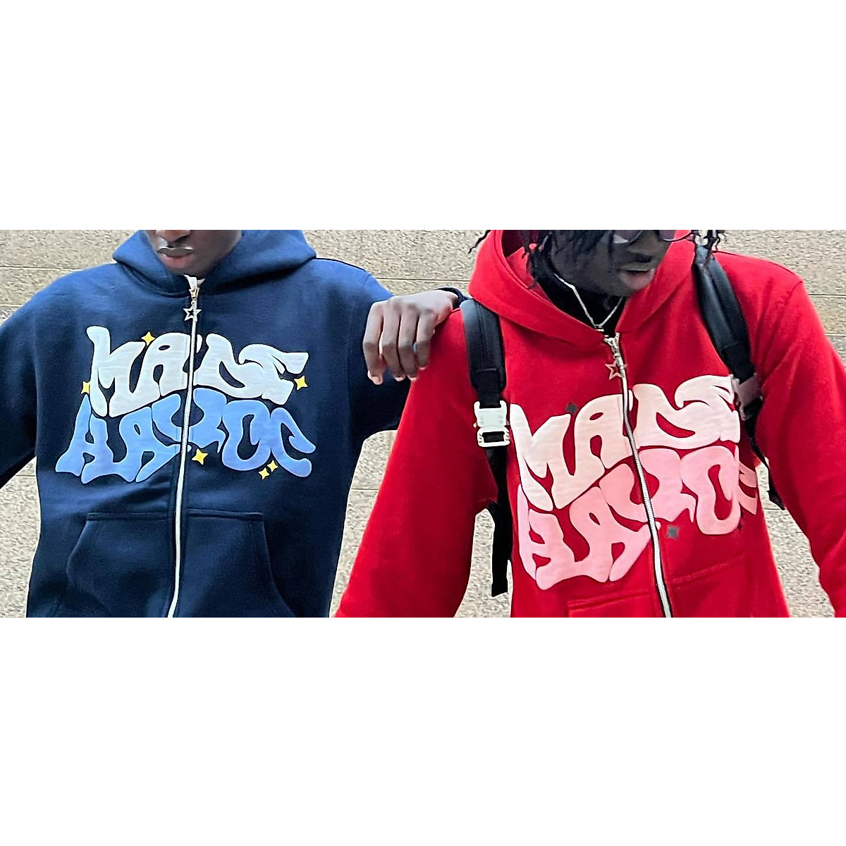 Y2K Hoodie Women Men Zip Up Grunge Aesthetic Hoodies Casual Vintage Oversized Pullover Sweatshirt Harajuku Jacket E-blue