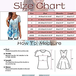 Oversized Workout Shirts for Women,Women V Neck Printed T Shirt Casual Loose Pullover Short Sleeve Tops Blouses with Buttons for Women