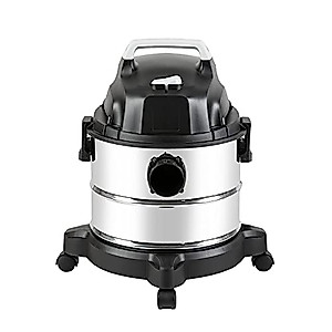 Amazon Basics Wet Dry Vacuum Cleaner, 4 gallon Shop, 3 HP Stainless Steel, Grey/Black