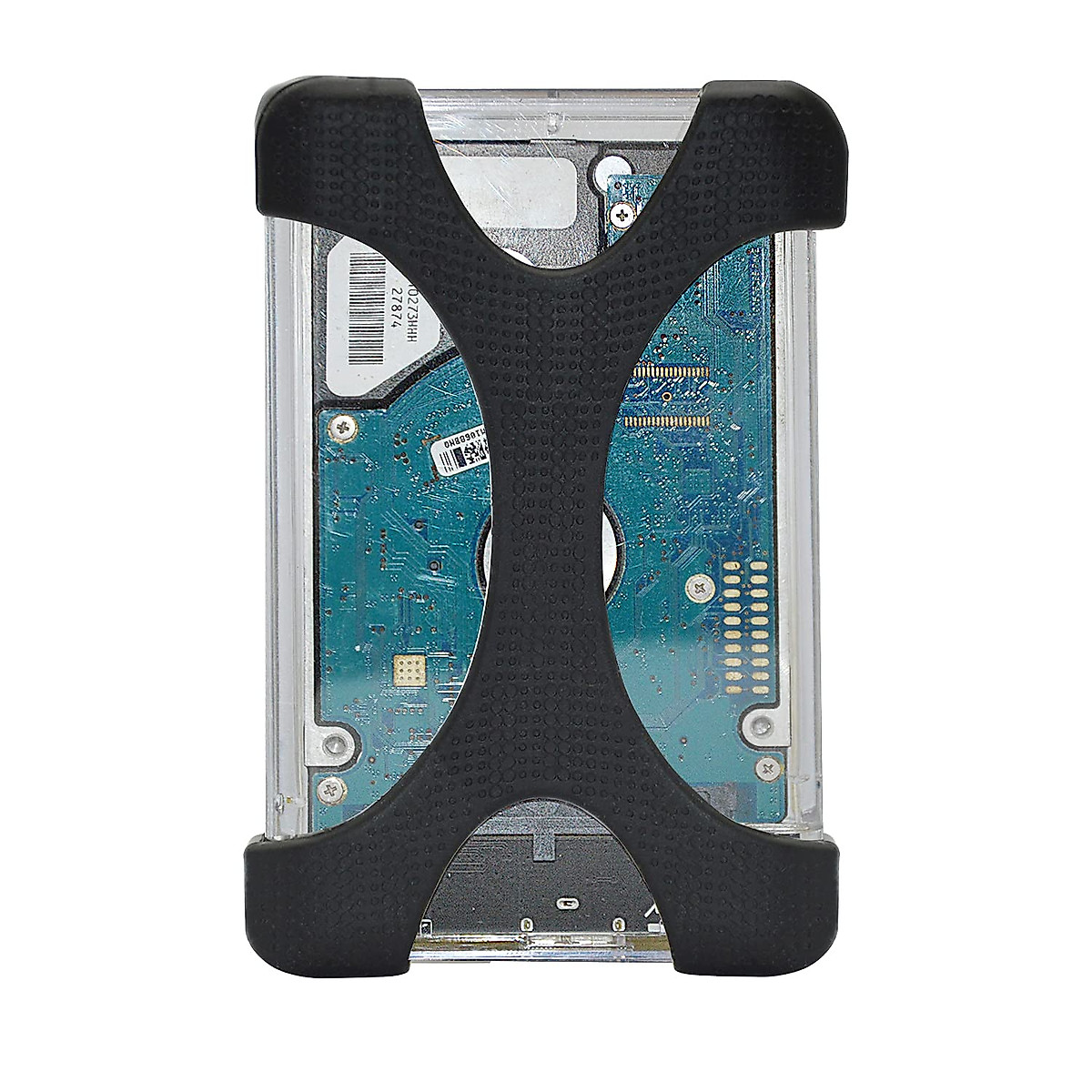 T-SIDAKE 4 Pieces of 2.5 Inch Silicone Hard Drive Protective Case, Shock Proof and Drop Proof Elasticity to Protect Your Device Safety, Suitable for 2.5 Inch Mobile Hard Drives