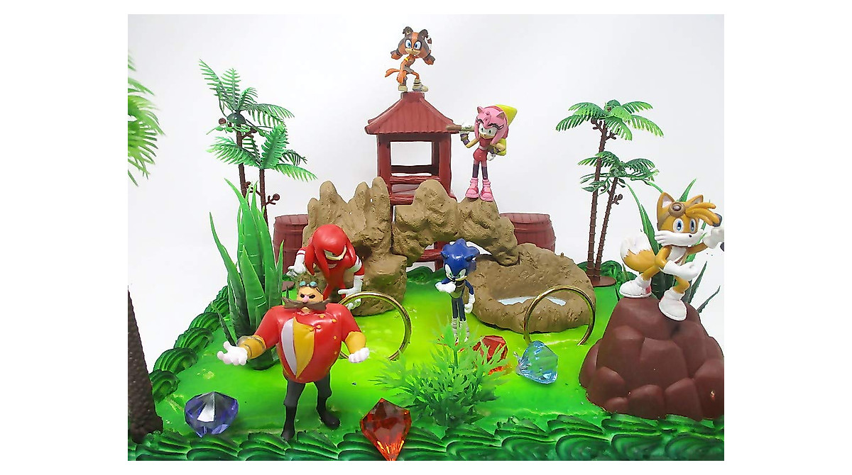 Sonic the Hedgehog Cake Topper Set - Fun Birthday Decor