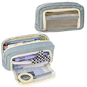 ACEIOT Pencil Case Large Capacity Pencil Pouch, Aesthetic Pencil Case Pouch, Cute Pencil Case for Kids Students, Kawaii Pencil Bag, Preppy Pencil Case for School, Stationery Storage Bag