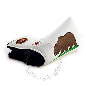 California Republic Blade and Mid Mallet Putter Headcover, White