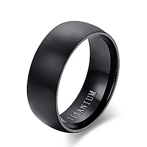 LOVERSRING Two Rings His and Hers Couple Ring Bridal Set His Hers 3pc Women Black Gold Plated Violet Cz Man Titanium Wedding Ring Band Set