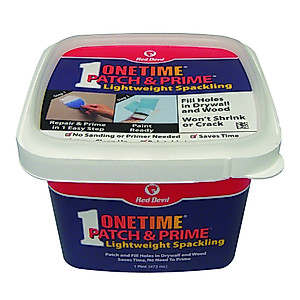 Red Devil 0540 ONETIME Patch & Prime Lightweight Spackling, Pack of 1, White