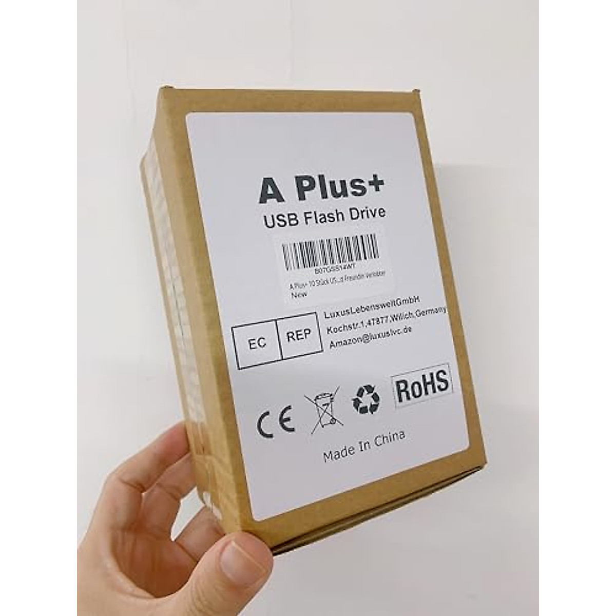 A Plus+ 10 Pack USB 3.0 Flash Drives 64GB Bamboo Leaf USB 3.0 Memory Stick Birthday Gifts