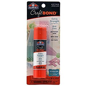 Elmer's Craft Bond Extra-Strength Glue Stick, 1-Pack, Blue