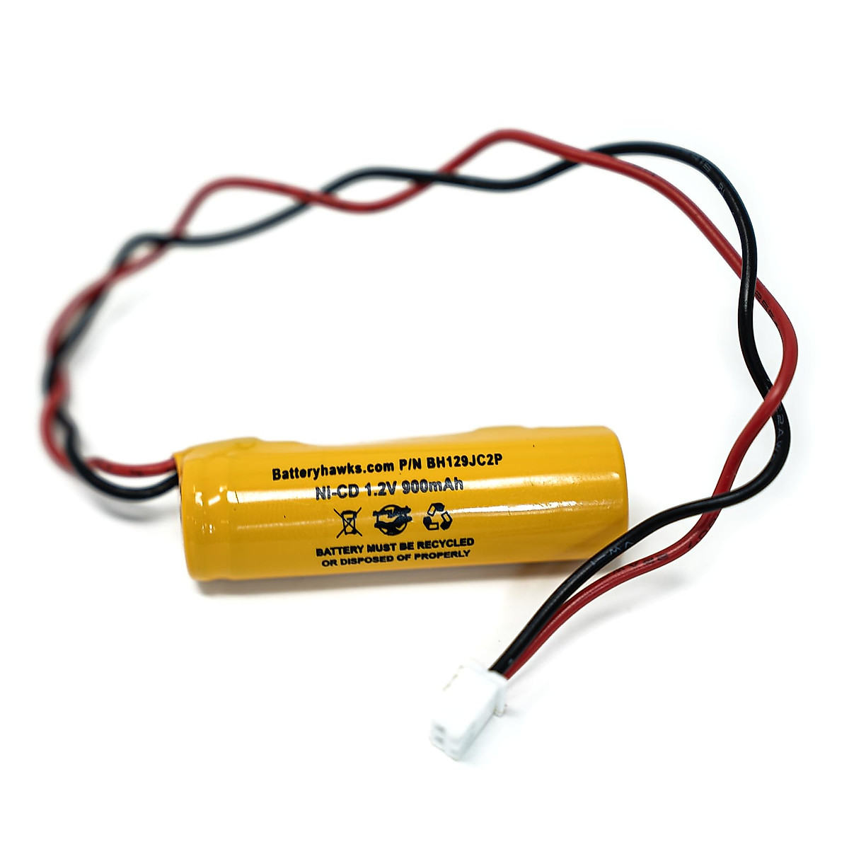 (10 Pack) OSA268 Custom-332 ELB CS01 EXR LED EL M6 AA900mAh 1.2v Ni-CD AA 900mAh 1.2v Battery Exit Sign Emergency Light BST D-AA900BT