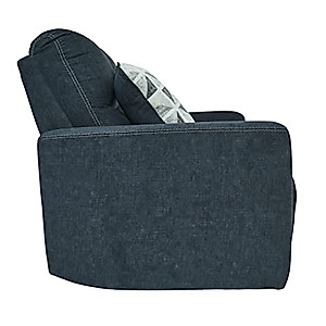 Signature Design by Ashley Paulestein Reclining Power Loveseat, 74"W x 41"D x 40"H, Blue