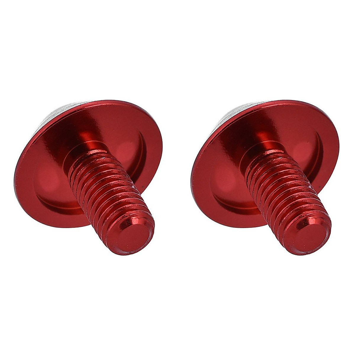 2Pcs M5 * 12mm Water Bottle Cage Bolts Bottle Holder Screw Fixed Stem Bolts(Red)