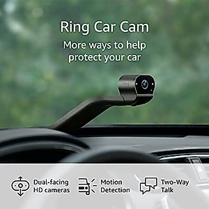 Introducing Ring Car Cam – Vehicle security cam with dual-facing HD cameras, Live View, Two-Way Talk, and motion detection