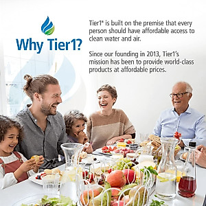 Tier1 5 Micron 10 Inch x 4.5 Inch | 6-Pack Spun Wound Polypropylene Whole House Sediment Water Filter Replacement Cartridge | Compatible with Pentek DGD-5005, 155357-43, WDGD-5005, Home Water Filter