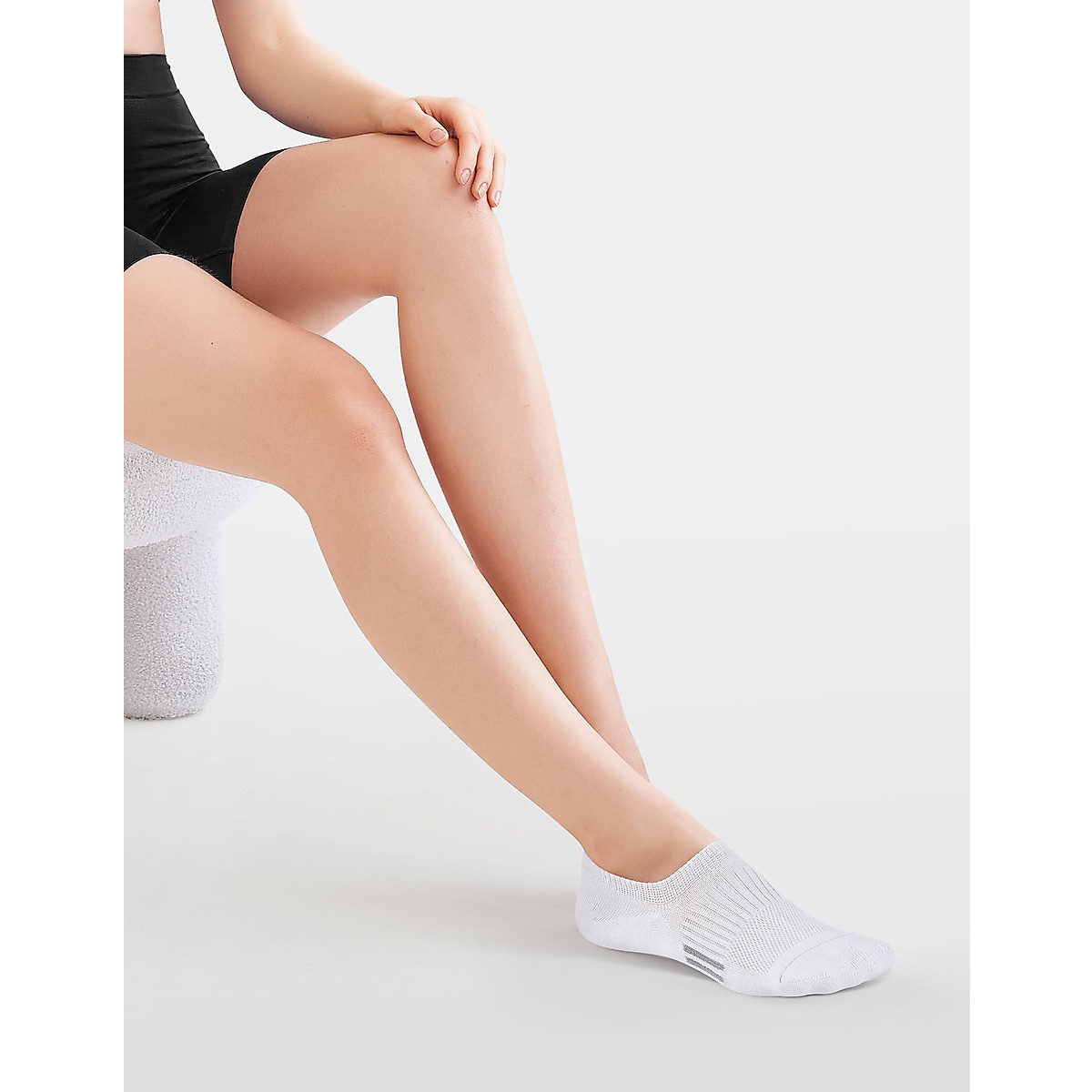 Airacker No Show Socks Womens Athletic Cushioned Low Cut Sports Running Ankle Socks for Women 6 Pairs