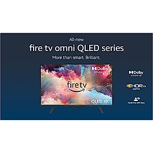 All-new Amazon Fire TV 43" Omni QLED Series 4K UHD smart TV, Dolby Vision IQ, hands-free with Alexa