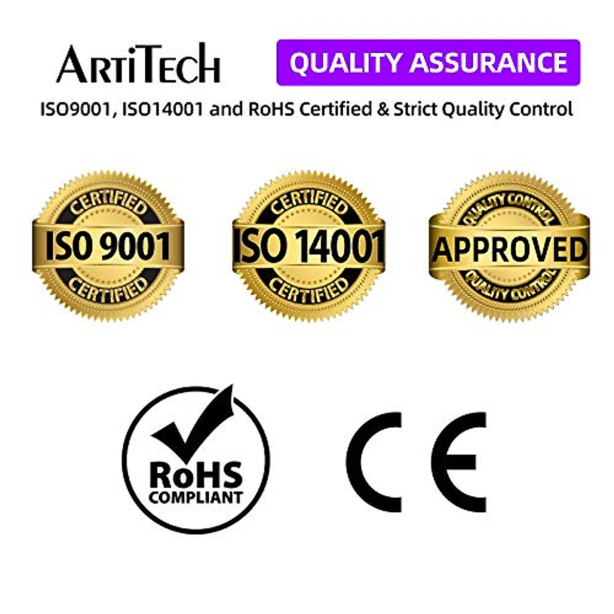 ARTITECH Replace for Dell Series 21 Ink Cartridges Compatible for Dell V515w, V715w, P513w, P713w, V313, V313w, P713w, All-in-One Printers 4 Pack, (3 Black and 1 Color) for Dell Series 21, Series 22