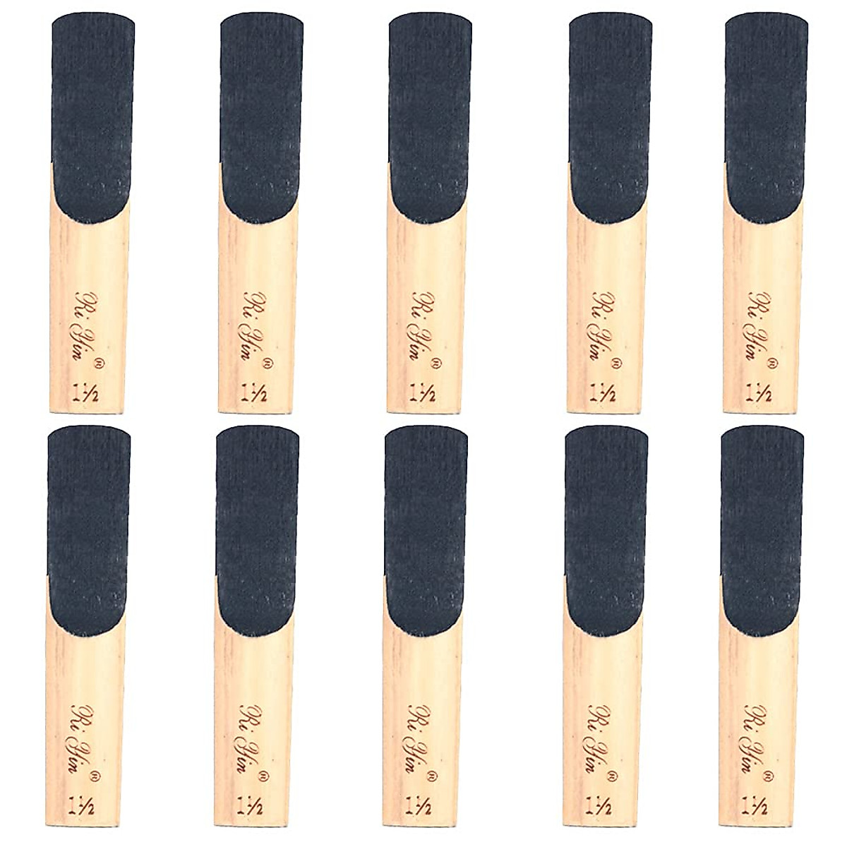 Alnicov Tenor Saxophone Sax Reeds Bb,Sax Reeds Strength 1.5,Set of 10