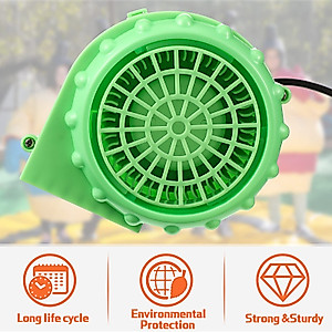 Wittocs Costume Fan Green Mini Blower Fan for Dinosaur Inflatable Costume Blow up Costumes Fan Halloween Christmas Cosplay Inflatable St Patricks Day Costume Clothing Suits