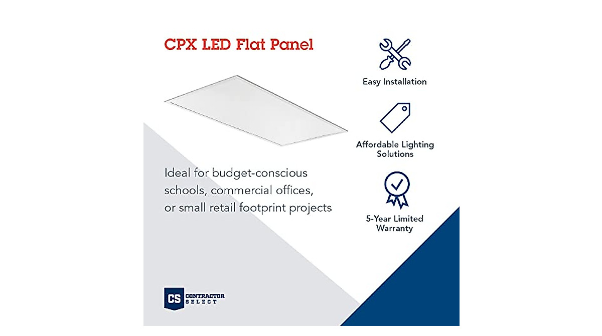 Lithonia CPX LED Panel 2x4 | Adjustable Light & White Temp Switch